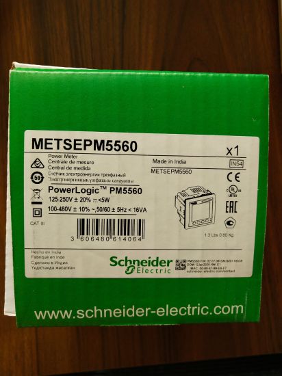 Pm5560 Meter, 2 Ethernet, up to 63th H, 1, 1m 4di/2do 52 Alarms ...