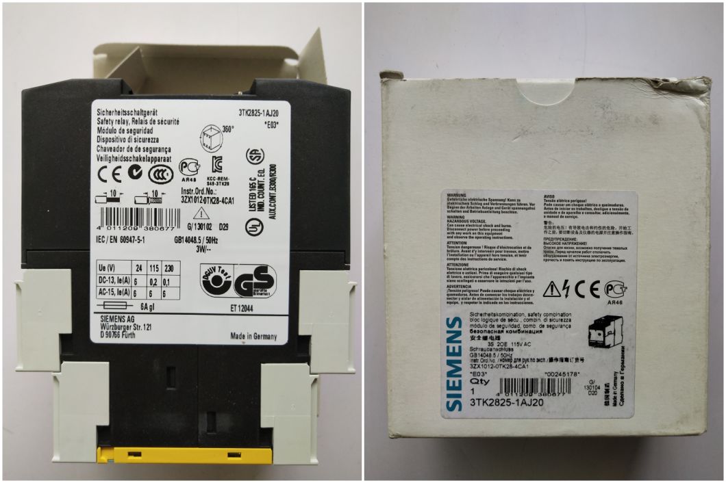 Siemens Sirius Safety Relay with Relay Enabling Circuits